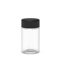 China Glass Jar 5 Pack Tube Clear Metallic Colour Cap Of Jars Custom Child Proof Glass Jar With Box Smooth Smell Proof Lid for sale