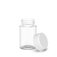 China Glass Jar 5 Pack Tube Clear Metallic Colour Cap Of Jars Custom Child Proof Glass Jar With Box Smooth Smell Proof Lid for sale