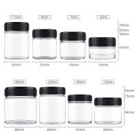 China Custom 1oz 2oz 3oz 4oz 5oz 6oz 7oz 10oz Glass Jar With Child Resistant Lid Airtight Storage Childproof Glass Jar for sale