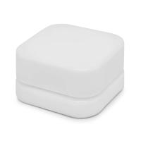 China 5ml Cube Glass Shoulderless Screw Top Jars w Child Resistant Lid (White Glass, White Lid) for sale
