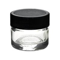 China 5ml Capacity Glass Concentrate Jars with Acceptable Customer's Logo and Screw Top for sale