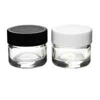 China 5ml Capacity Glass Concentrate Jars with Acceptable Customer's Logo and Screw Top for sale