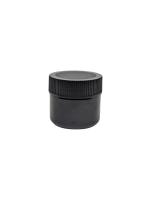 China 5ml Glass Shoulderless Concentrate Jars | Screw Top | Black Glass Jar, Black Lid for sale