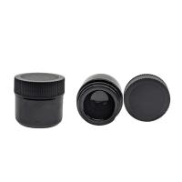 China 5ml Glass Shoulderless Concentrate Jars | Screw Top | Black Glass Jar, Black Lid for sale