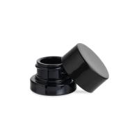 China Glossy Black Glass Concentrate Containers | 28mm - 5mL for sale