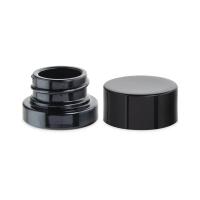 China Glossy Black Glass Concentrate Containers | 28mm - 5mL for sale