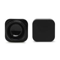 China 5 ml Cube Glass Shoulderless Screw Top Jars w/ Child Resistant Lid (Black Glass, Black Lid) for sale