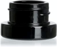 China Glossy Black Glass Concentrate Containers | 28mm - 5mL for sale