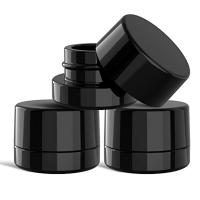 China Glossy Black Glass Concentrate Containers | 28mm - 5mL for sale
