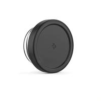 China 3D Printing Logo Matte Black Glass Concentrate Containers with Plastic Material Lid for sale