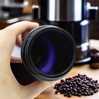 China Smell Proof Violet Glass Jar Container 500ml Airtight Smell Proof Storage Jar Wide Mouth Uv Resistant Glass Jar for sale