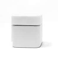 China Empty Smell Proof Child Resistant Container 60ml Child Proof Square Glass Jar With CRC Lid for sale