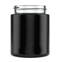 China Straight Sided Glass Jar – Matte Black Black Glass Jar Glass Storage Child Proof Jar Uv Violet Glass Jars for sale