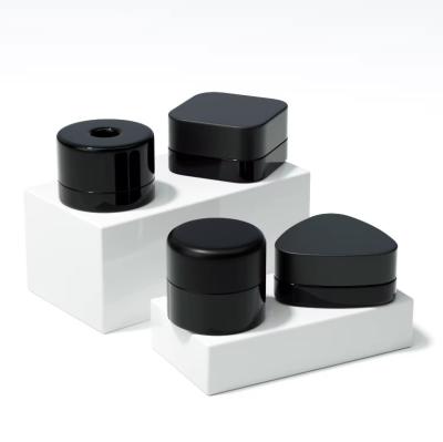 China 3g 5g 7g 9g Uv Violet Black Concentrare Mini Jars Airtight Eye Cream Wax Glass Container With Crc Lid for sale