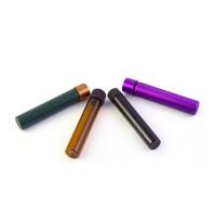China Diameter 110mm clear colored high 125mm  child proof glass tube airtight smell tube glass for sale