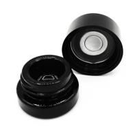 China Child Resistant Pop Vac Black Blue Glass Jar Bottle 5ml 7ml 9ml with Childproof Smell Proof Cap for sale