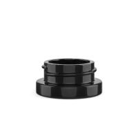 China 5ml 7ml 9ml Black Child Resistant Concentrate Glass Jar Mini Cream Bottles Cosmetic Black Containers Jars With Lid for sale