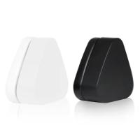 China Custom Printing 3ml 5ml 7ml 9ml Triangle Clear White Black Concentrate Oil Jar Mini Childproof Glass Jar for sale
