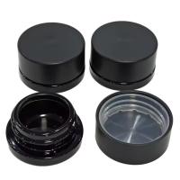China Custom Thick Bottom Glass Concentrate Jar Packaging 3ml 5ml 7ml 9ml 15ml Childproof for sale