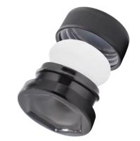 China High Quality Thick Bottom Solid Black Round Small 2g 5ml 9ml 1 Gram 7ml Concentrate Jar With Polished Finish for sale