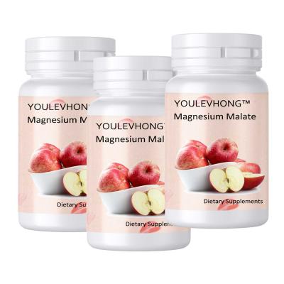 China Magnesium Malate Supplement 200mg per Serving Gluten Free 30 Capsules for Heart Bone and Nerve Support for sale