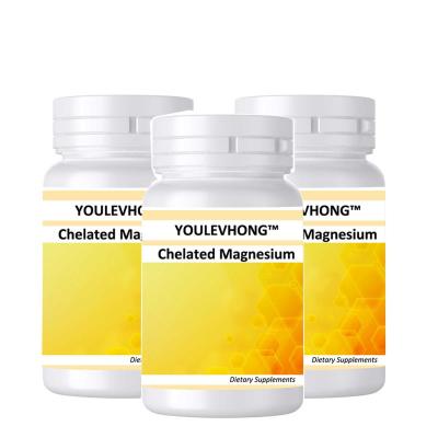 China Non GMO Chelated Magnesium Supplement 120 Capsules for Heart Bone Health Vegetarian Vegan for sale