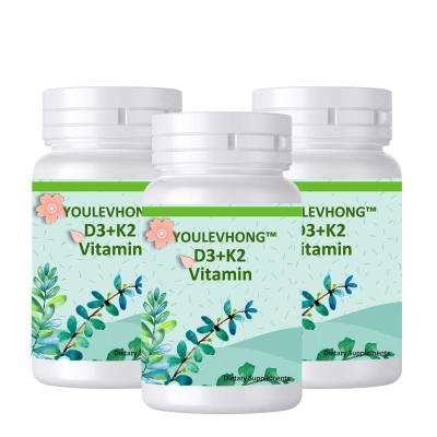China Vitamin D3 K2 Dietary Supplement Capsules 60 Count for Bone Teeth Muscle Immune Health for sale