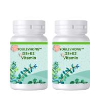 China Vitamin D3 K2 Dietary Supplement Capsules 60 Count for Bone Teeth Muscle Immune Health for sale