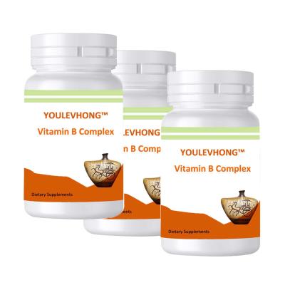 China Vitamin B Complex Supplement with Folic Acid Niacin Biotin 100 Tablets Energy Metabolism Support for sale