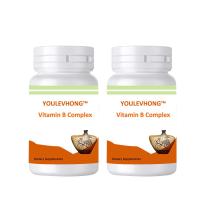 China Vitamin B Complex Supplement 400mcg Folic Acid 20mg Riboflavin B1 B6 B12 for Skin Hair Nails Health for sale