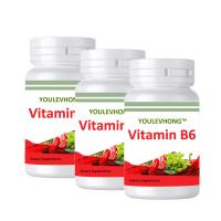 China Vitamin B6 50mg Capsules Stearic Acid Enhanced Non GMO Gluten Free Multivitamin Supplement for sale