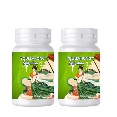 China Organic Spirulina Capsules 1000mg Natural Superfood Supplement for Health Beauty Detox for sale