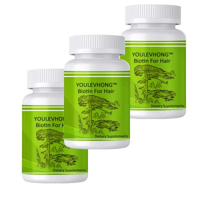 China Biotin Hair Growth Vitamins 5000 mcg Gluten Free Supplement for Thicker Healthier Hair for sale
