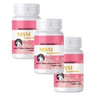 China YOULEVHONG MSM Odorless Supplement 1000mg 30 Servings Easy Soluble Non GMO Support Healthy Cartilage Muscles Hair for sale