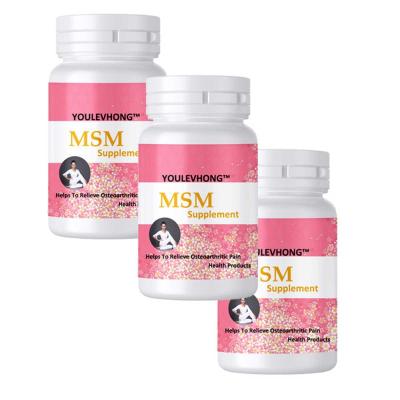 China YOULEVHONG MSM Odorless Supplement 1000mg 30 Servings Easy Soluble Non GMO Support Healthy Cartilage Muscles Hair for sale