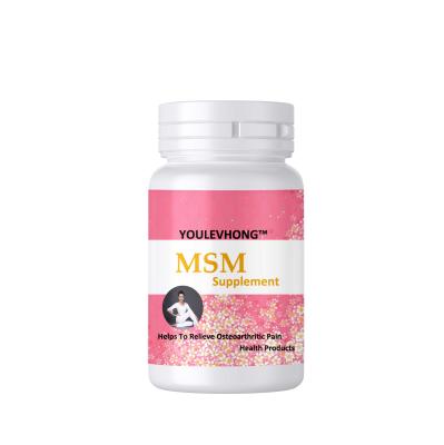 China YOULEVHONG MSM 500mg Organic Sulfur Supplement for Joint Health Strength and Endurance 1 Capsule Serving for sale