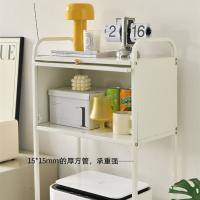 China No Installation Vacuum Cleaner Storage Rack Portable Side Table With Drawers 51cm*65cm for sale