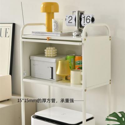 China No Installation Vacuum Cleaner Storage Rack Portable Side Table With Drawers 51cm*65cm for sale