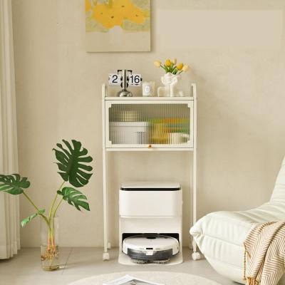 China OEM Sweeping Robot Household Storage Rack  Movable Design With Drawers Minimalist Style for sale