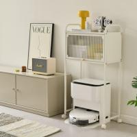 China Mobile Side Table Household Storage Shelves With Drawer For Vacuum Cleaners for sale