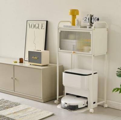 China Mobile Side Table Household Storage Shelves With Drawer For Vacuum Cleaners for sale