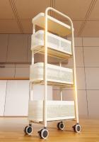 China Layered Pull Out Basket + Anti Drop Gap Trolley / Gap Kitchen Storage Rack 4layers for sale