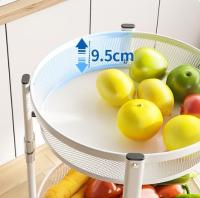 China No Installation Rotating Kitchen Storage Rack Foldable Shelf Anti Rust For High Humidity Environment for sale