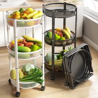 China Customizable LOGO Rotating Vegetable Rack  Mini Size ≤40cm For Narrow Kitchen Aisles In Compact Residences for sale