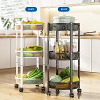 China Anti Tipping Lock Rotating Storage Rack Multi Functional Carbon Steel Folding Storage Rack for sale