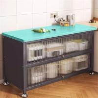 China Counter Portable Kitchen Storage Cabinets Sealed On All Six Sides Preventing Dust Insects And Cooking Fumes for sale
