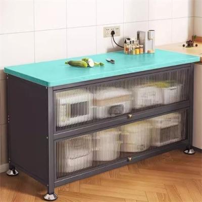 China Counter Portable Kitchen Storage Cabinets Sealed On All Six Sides Preventing Dust Insects And Cooking Fumes for sale