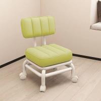 China Customizable Soft Padded Short Stool With Back Support 100kg Weighing Capacity for sale