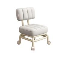 China Home Soft Padded Short Stool With Backrest  Load Bearing Capacity Of 100kg for sale