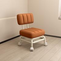China Soft Padded Short Stool With Backrest Light Luxury And Simple Style for sale